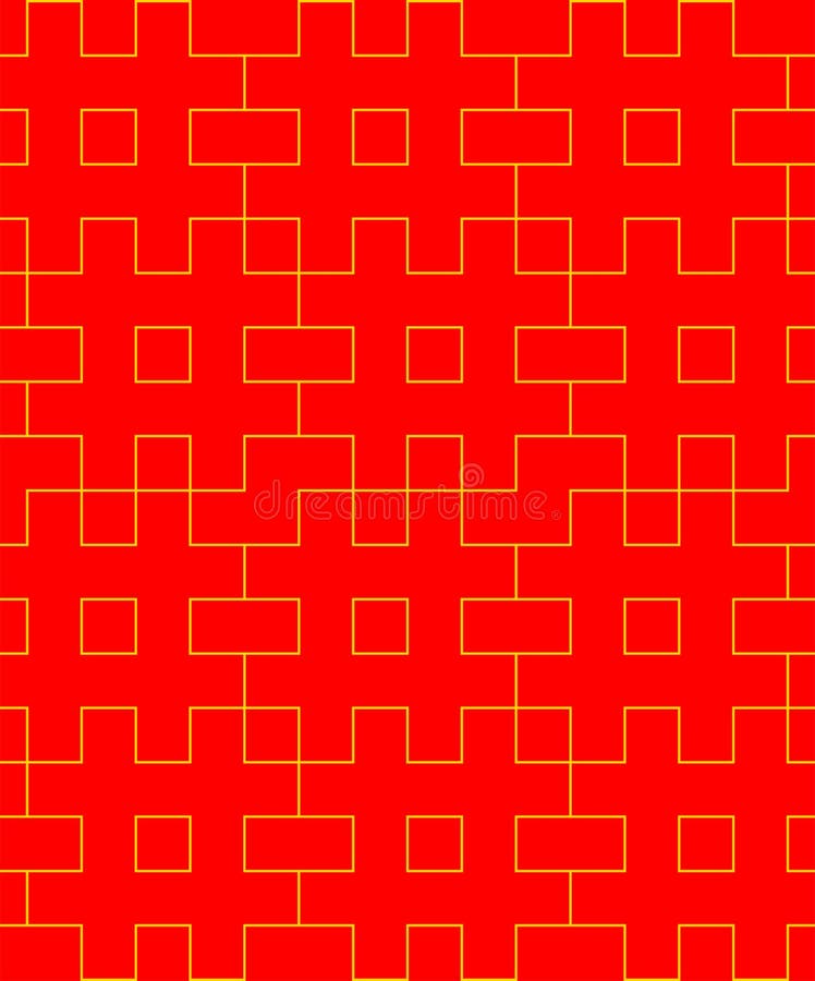 Red Seamless Japanese Pattern of Double-digited Swastika Stock Vector ...