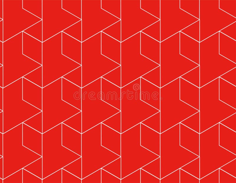 Red Seamless Japanese Pattern of Shapes Representing Windmills Stock ...