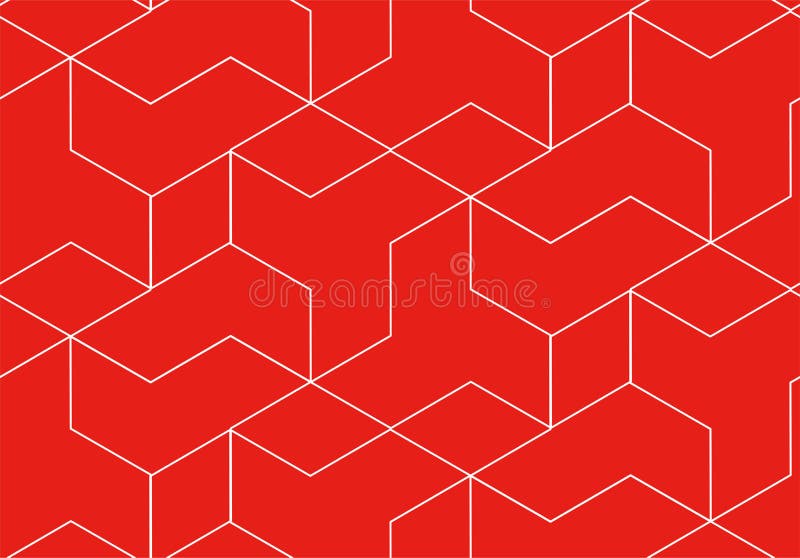 Red Seamless Japanese Pattern of Shapes Representing Windmills Stock ...