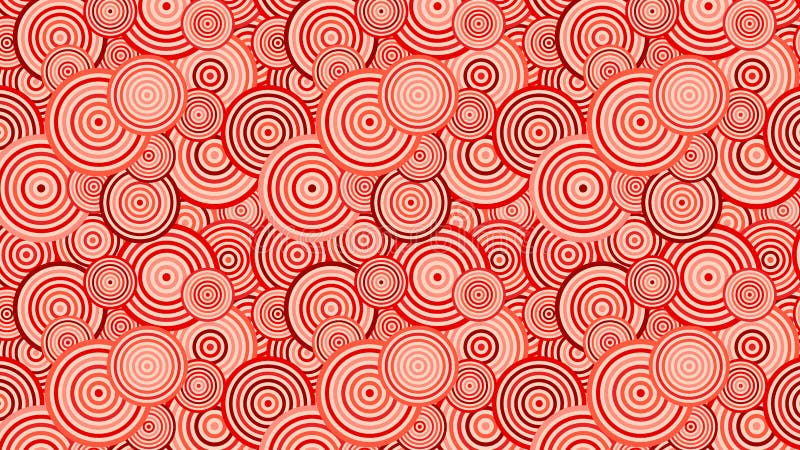 Red Seamless Overlapping Concentric Circles Pattern Stock Vector ...