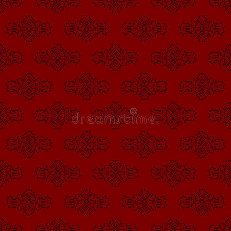 Red Seamless Pattern Background. Stock Vector - Illustration of ...