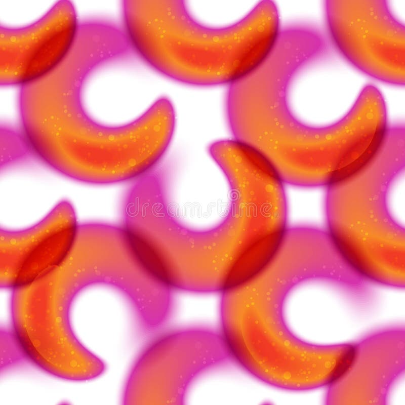 Red Seamless Pattern of Micro Bio Life Stock Vector - Illustration of ...