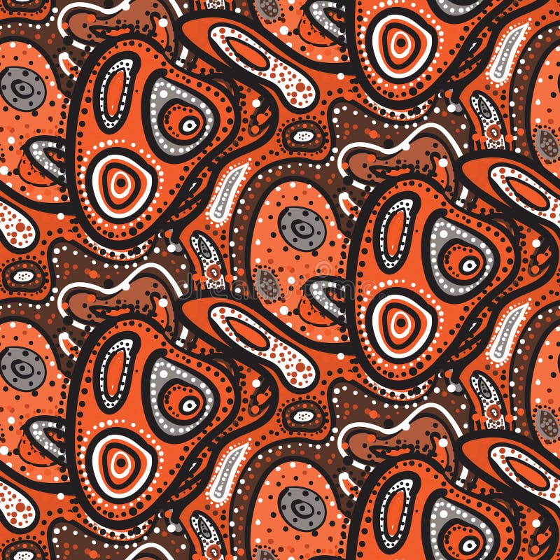 Red Seamless Pattern of Small Spots, Dots and Pais Stock Vector ...