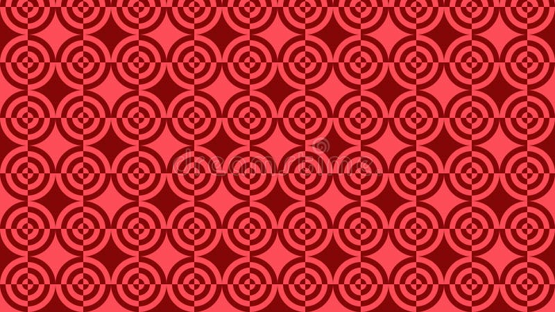 Red Seamless Quarter Circles Background Pattern Illustration Stock ...