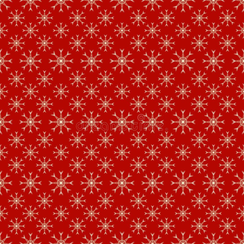 Red Seamless Snowflake Pattern Stock Vector - Illustration of wallpaper ...