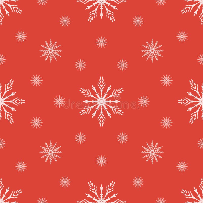 Red Seamless Snowflake Pattern Stock Vector - Illustration of backdrop ... Red Seamless Snowflake Pattern Stock Vector - Illustration of backdrop ...