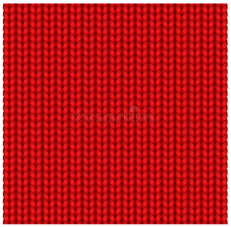 Red Seamless Texture of Knitting Woolen Clothes Stock Vector ...