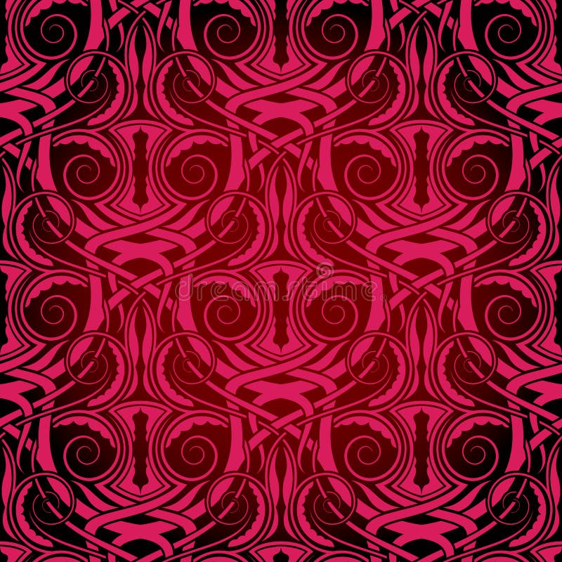 Red seamless wallpaper stock vector. Illustration of symbol - 11555511