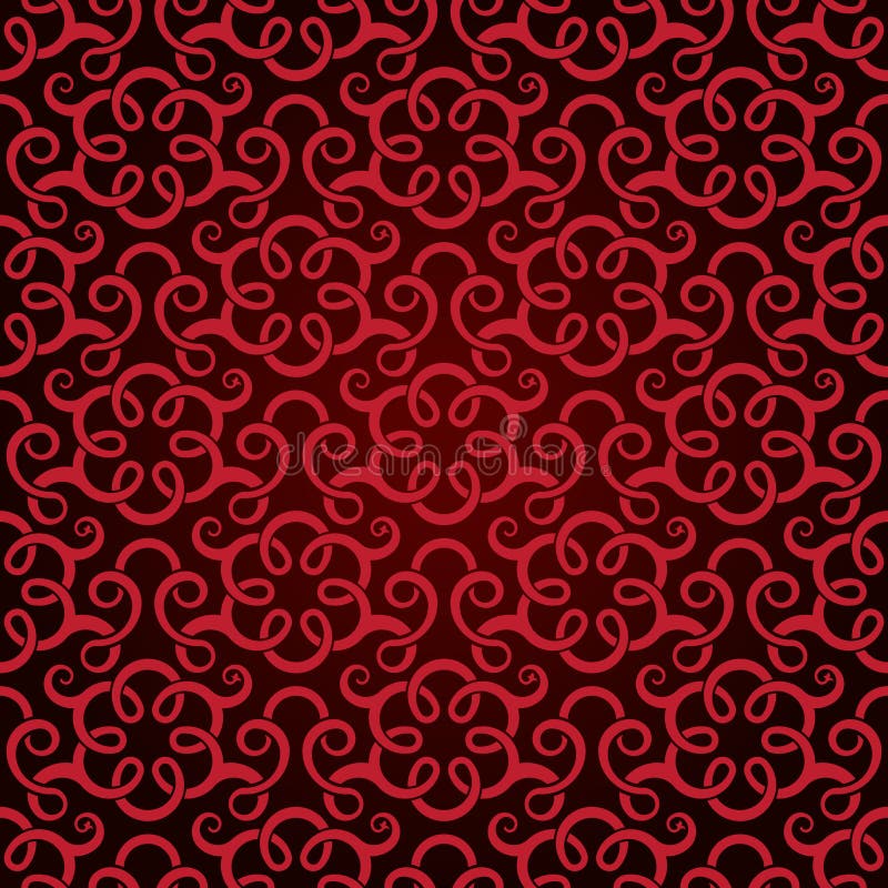 Red seamless wallpaper stock vector. Illustration of outline - 16812045