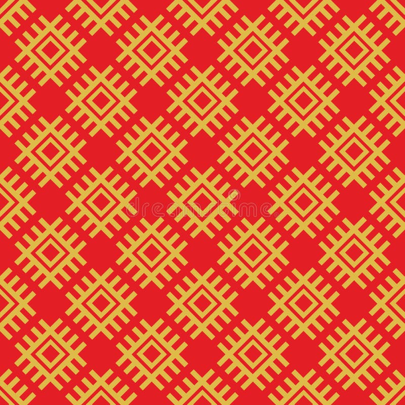 Red Seamless Wallpaper Pattern, Vector Stock Vector - Illustration of ...