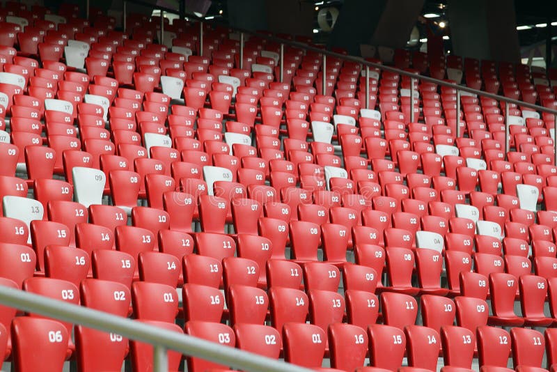 Red Seat at Stadium editorial photography. Image of stadium - 22475682