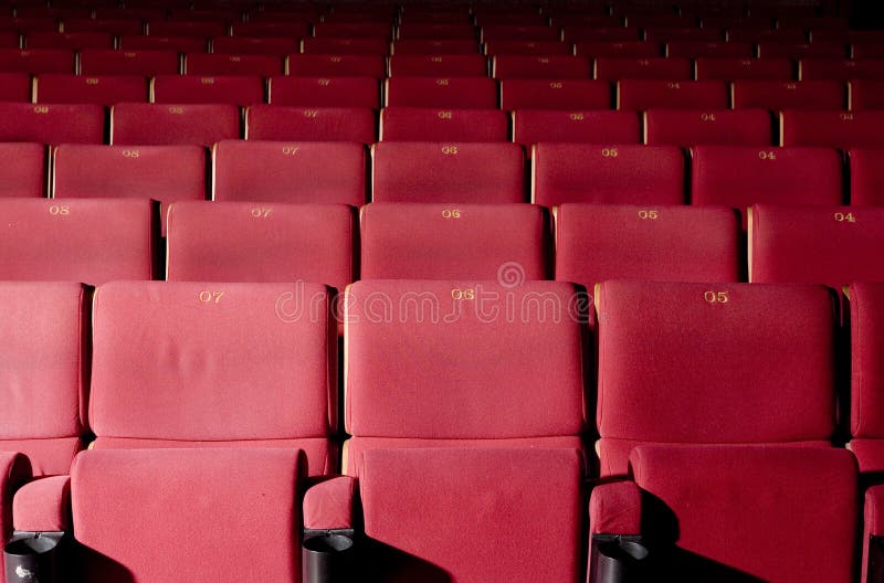 Red seats stock photo. Image of performing, room, music - 11295612