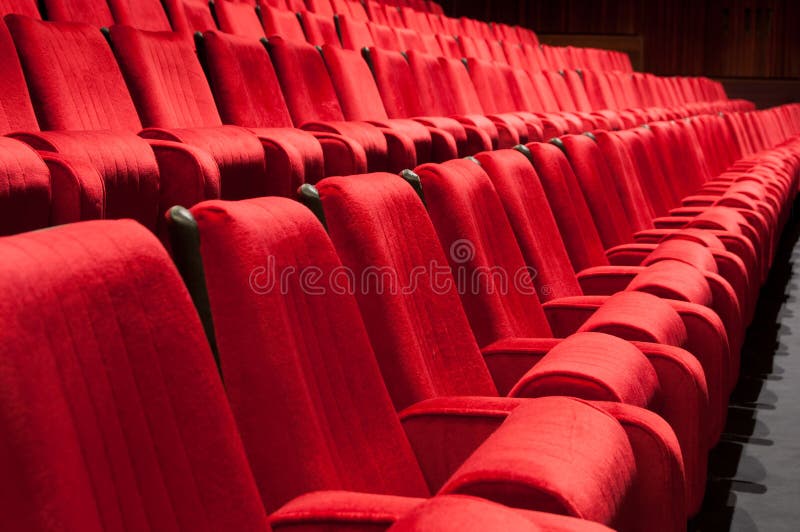 Red seats stock image. Image of theater, seating, culture - 26978607