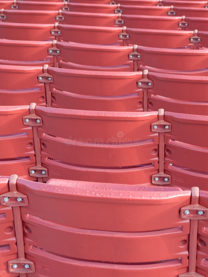 Red Seats stock photo. Image of outdoors, baseball, background - 6857650