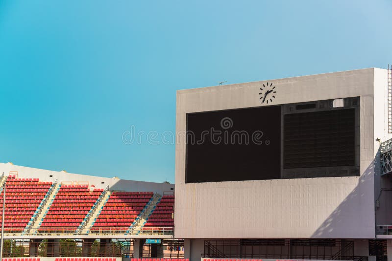 Red Seats on Stadium Steps Bleacher Stock Photo - Image of arena ...