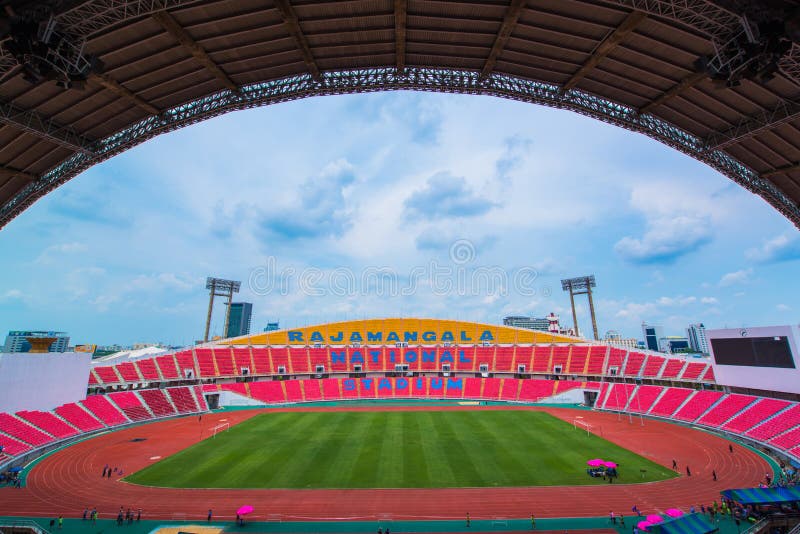 Red Seats on Stadium Steps Bleacher Editorial Photo - Image of column ...