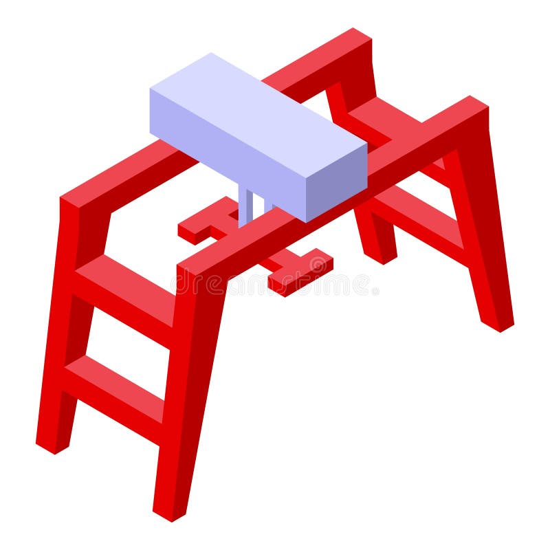 Red Metal Detector Gate Standing Upright Stock Illustration ...