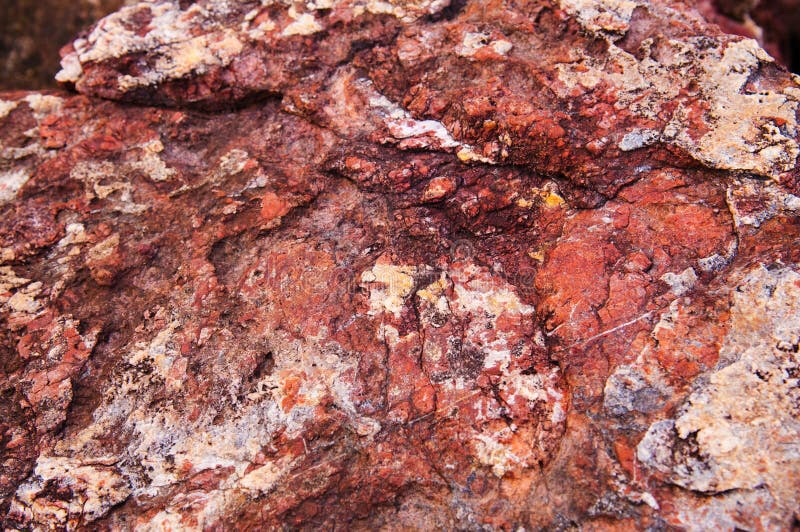 Red Sedimentary Rock Texture. Red Rustic Stone Texture. Background ...