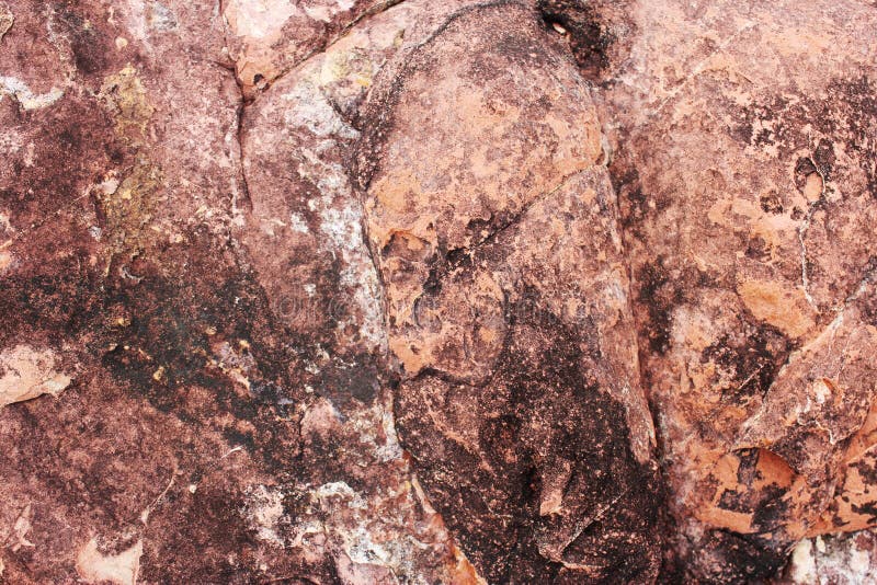 Red Sedimentary Rock Texture. Red Rustic Stone Texture. Background ...