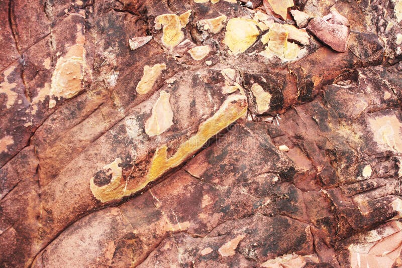 Red Sedimentary Rock Texture. Red Rustic Stone Texture. Background ...