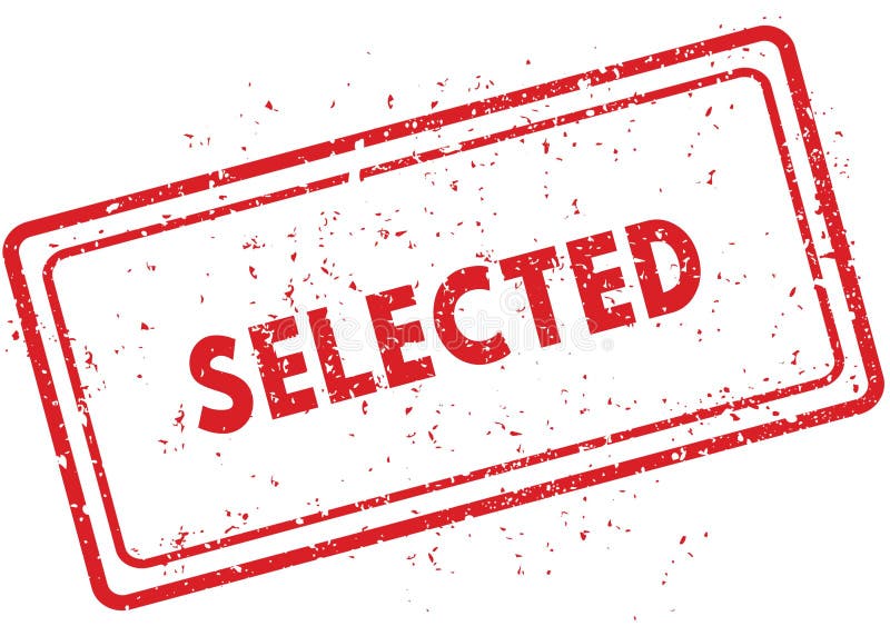 Selected rubber stamp stock vector. Illustration of mark - 98716995