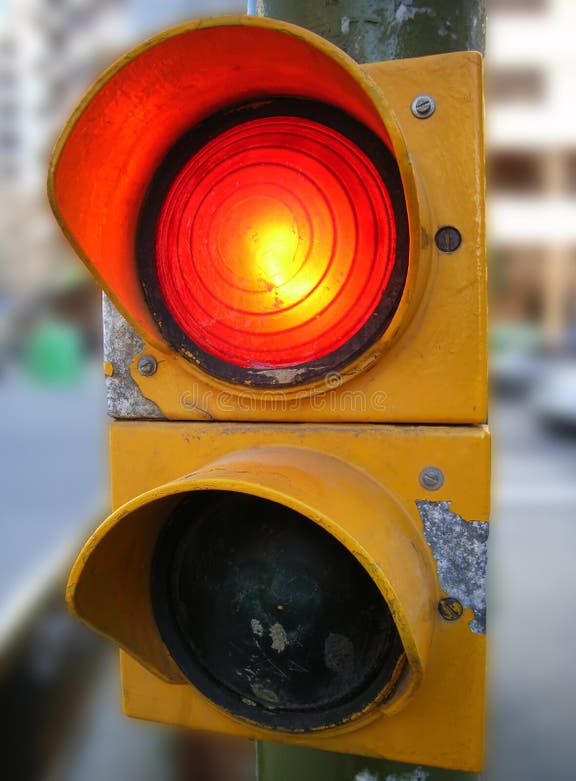 Red Semaphore stock photo. Image of traffic, railroad, street - 747752