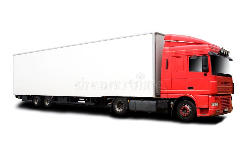 White Semi Truck stock photo. Image of operate, freight - 6742224