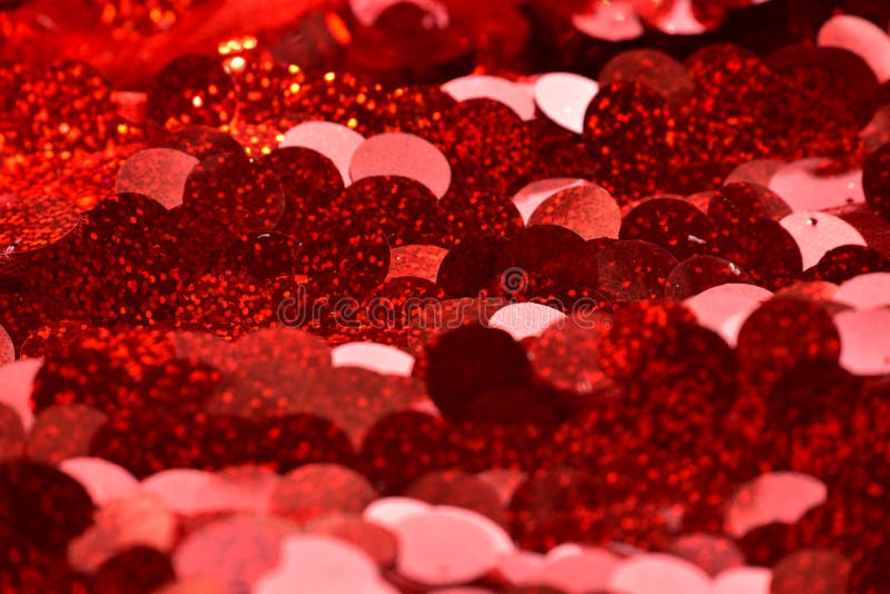 Red Sequins Pattern. Sparkling Sequins Background. Red Sequin Fabric ...