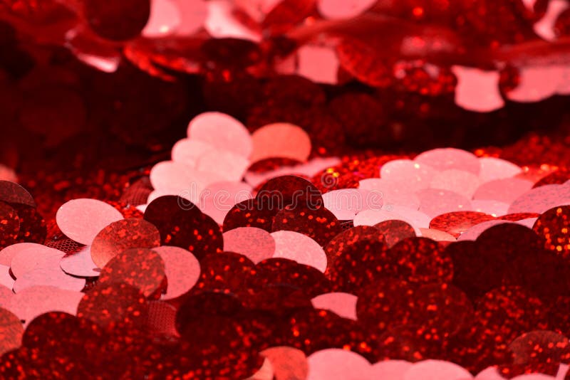 Red Sequins Pattern. Sparkling Sequins Background. Sequins on Fabric ...