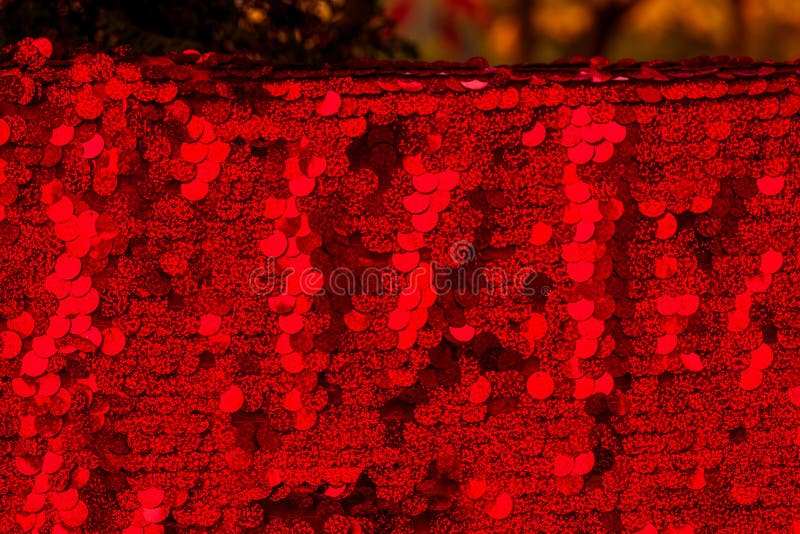Red Sequins Pattern. Sparkling Sequins Background. Red Sequin Fabric ...