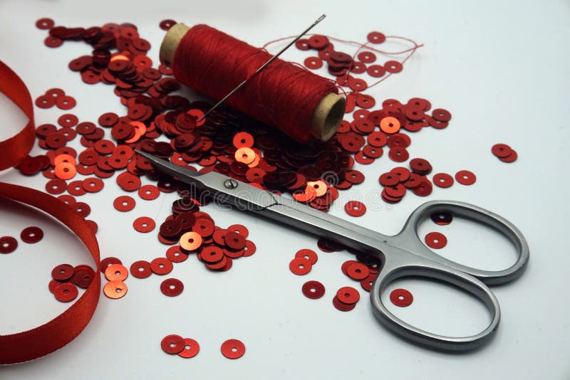 Sequins and ribbon stock image. Image of glittering, beautiful - 54225535