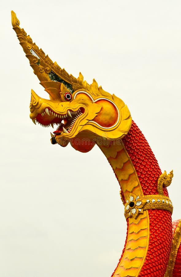Red serpent statue stock photo. Image of animal, figurine - 259362626