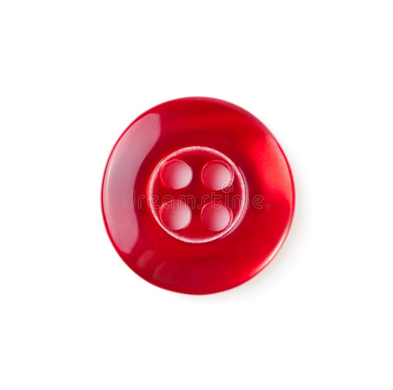 Red Sewing Button