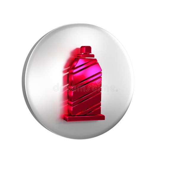 Red Sewing Thread on Spool Icon Isolated on Transparent Background ...