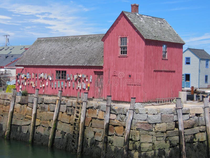 Red Shack stock photo. Image of salt, fishermen, wooden - 17858098