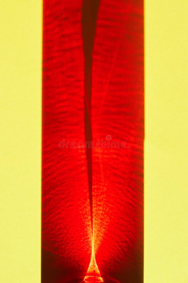 Red Shadow from a Perfume Bottle on a Yellow Background, Shadow Effects ...