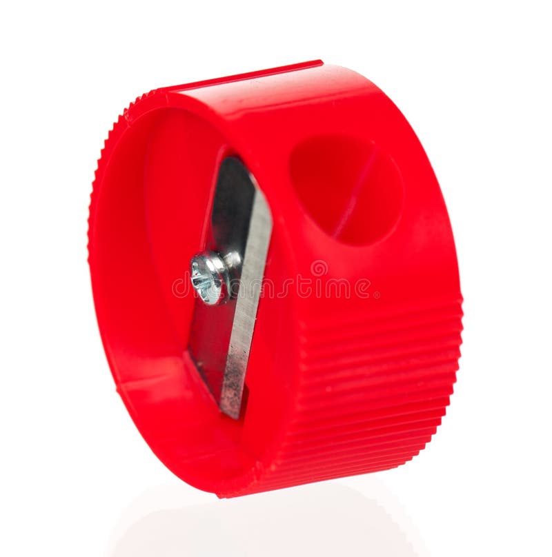 Red sharpener stock image. Image of macro, closeup, sharp - 27566299