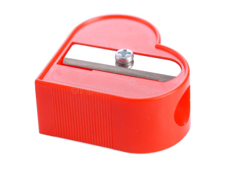 Red sharpener stock image. Image of plastic, blade, office - 7910675