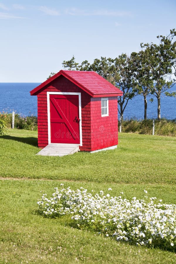 Red Shed stock photo. Image of water, building, garden - 24612160