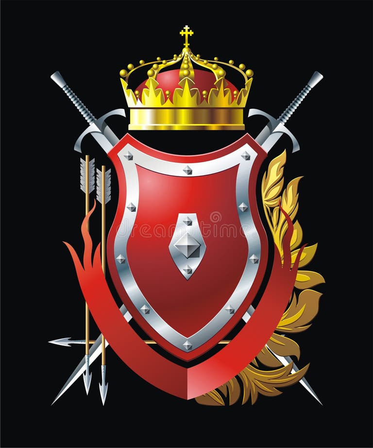 Two Swords Red Shield Stock Illustrations – 79 Two Swords Red Shield ...