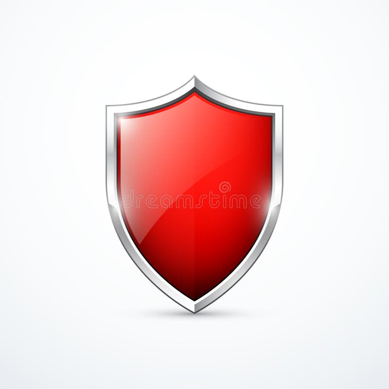 Red Shield Icon. Vector Illustration Stock Vector - Illustration of ... Red Shield Icon. Vector Illustration Stock Vector - Illustration of ...