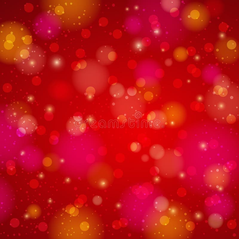 Red Shine Background With Bokeh, Vector Stock Vector - Illustration of ...