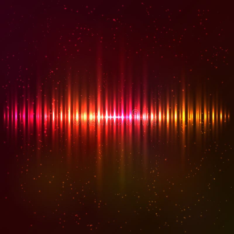 Red Shining Vector Equalizer Stock Vector - Illustration of audio ...