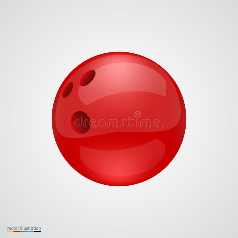 Red Shiny Clean Bawling Ball Stock Illustrations – 1 Red Shiny Clean ...