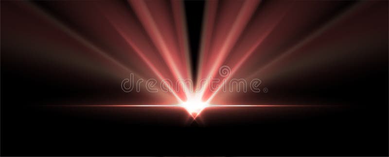 Red Shiny Glowing Rays Abstract Background Stock Vector - Illustration ...