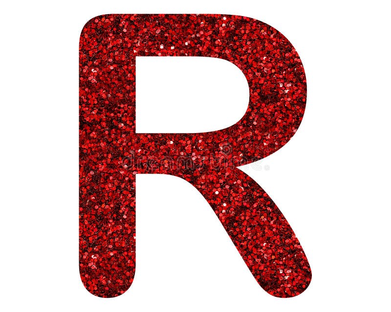 Red Shiny Letter J Isolated on White Background Stock Illustration ...