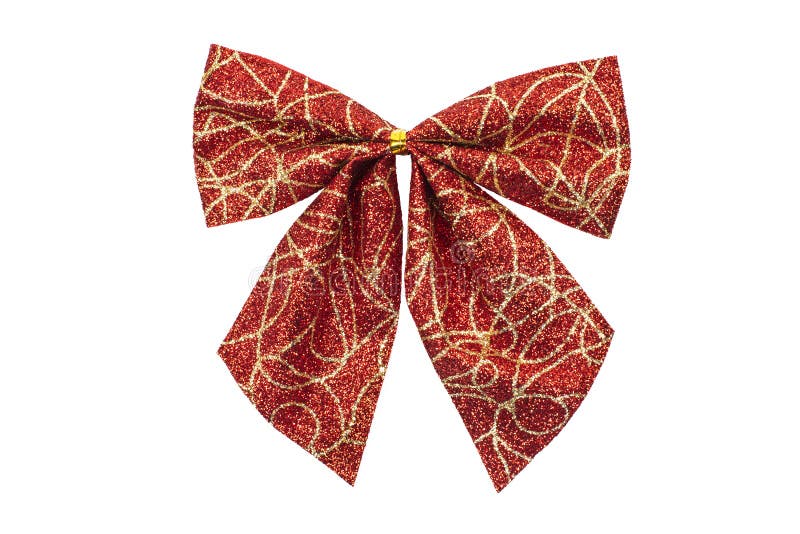 Red shiny ribbon with bow stock photo. Image of decor - 236207168