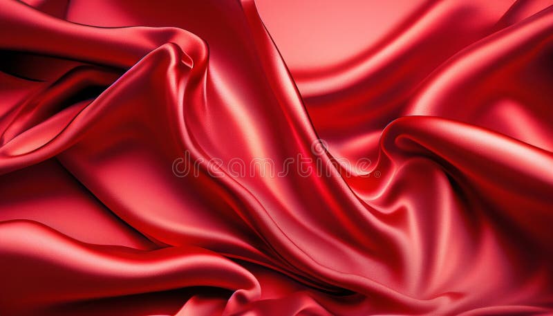 Red Shiny Satin Suitable As a Background Stock Illustration ...
