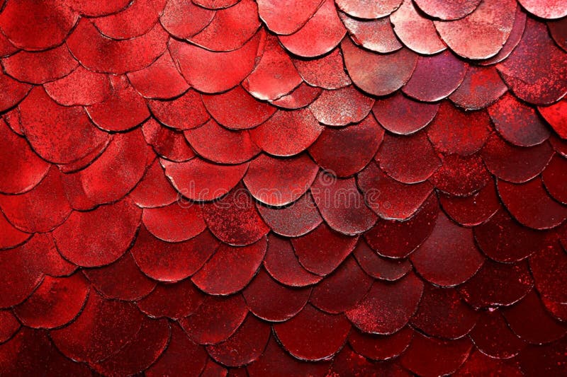 Red Shiny Scales Texture Background Design Pattern Elegant Luxury Art ...
