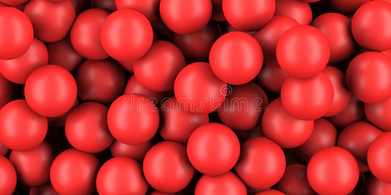 Red Shiny Spheres Design Background Stock Illustration - Illustration ...